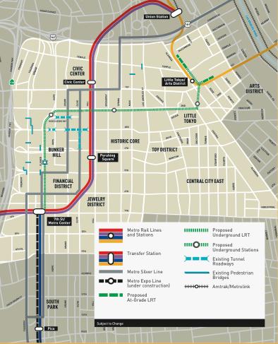 Metro Staff Selects Preferred Routes for Regional Connector, Westside ...