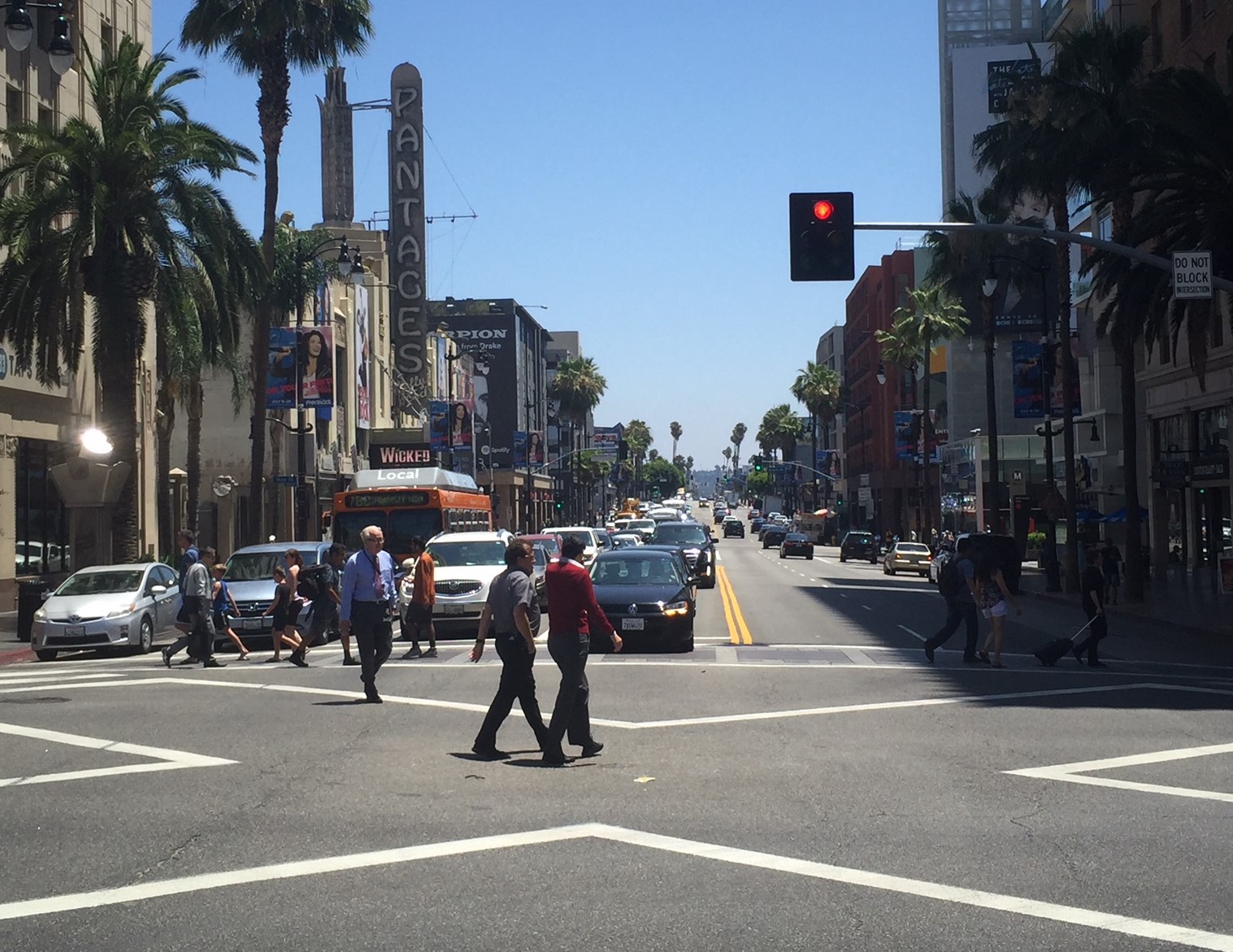 Eyes on the Street: New Scramble Diagonal Crosswalk at Hollywood and ...