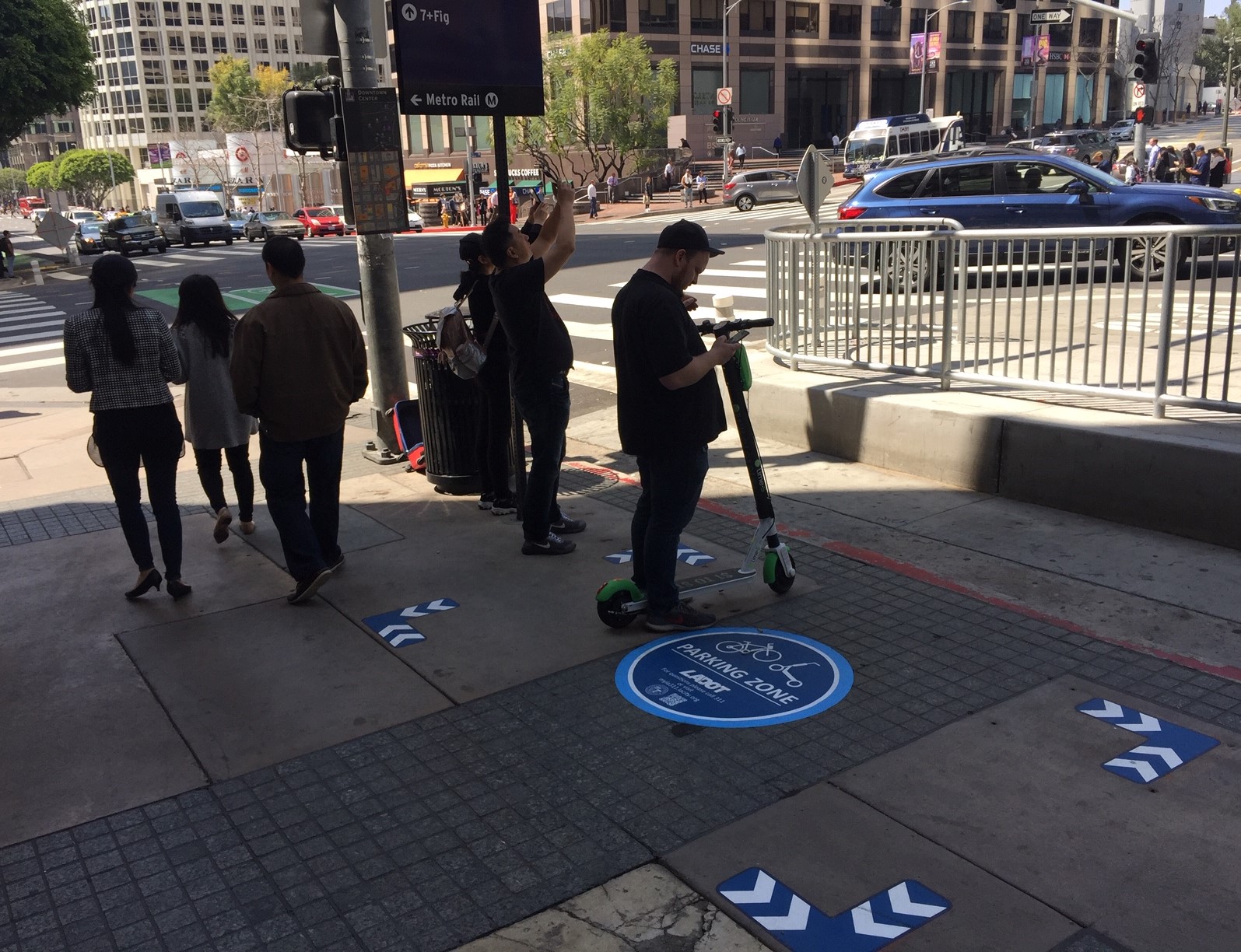 Eyes on the Street: L.A.'s New Sidewalk E-Scooter Parking Zones ...