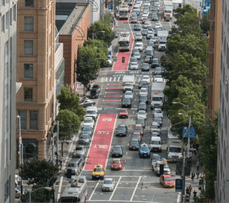 The Magic of Red Painted Bus Lanes - Streetsblog Los Angeles