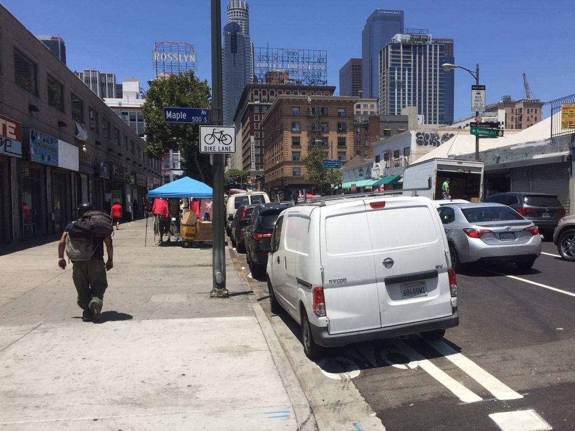 Eyes on the Street: New Bus and Bike Lanes in Progress in Downtown and ...