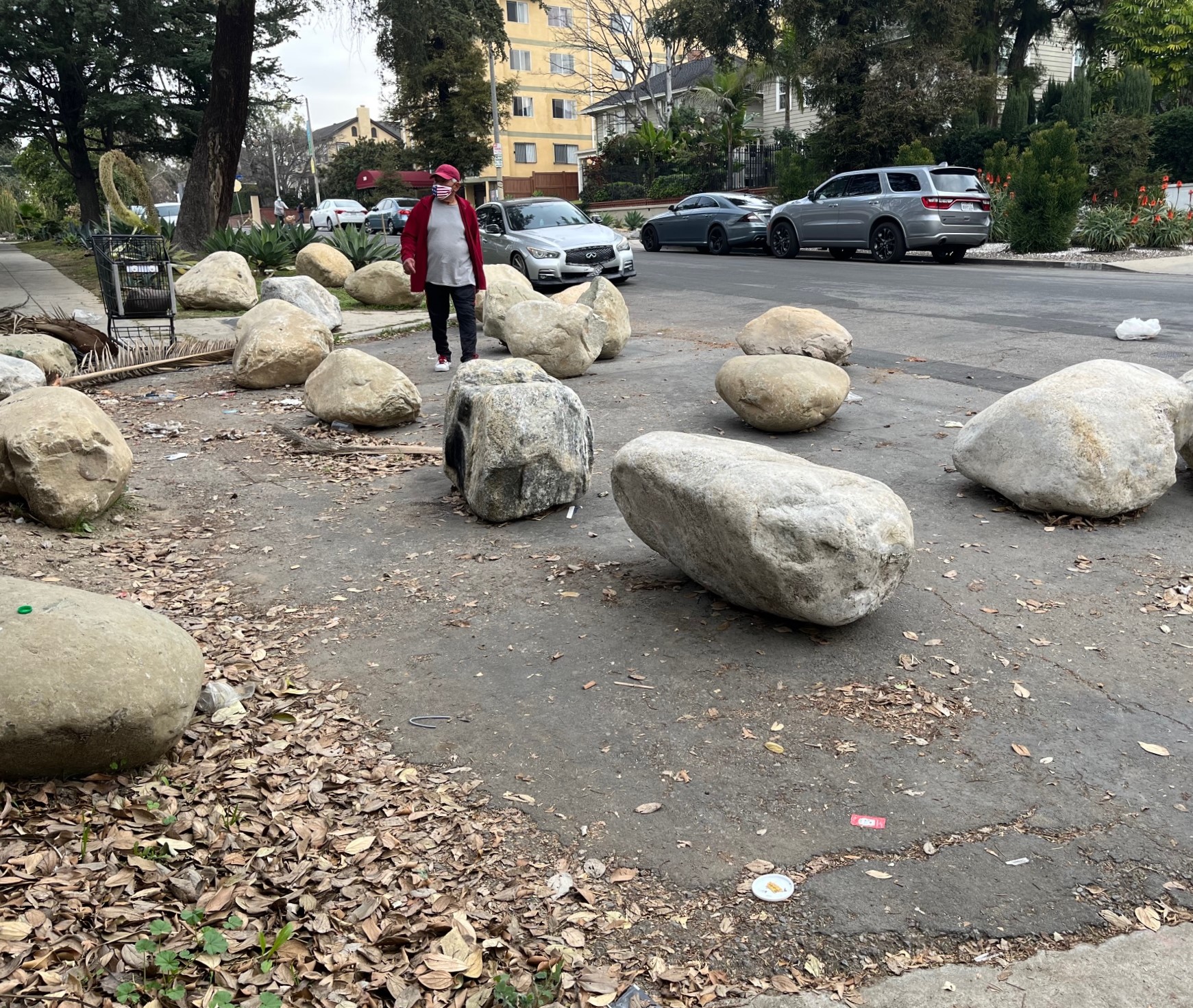 Eyes on the Street: Anti-Camping Rocks Block Ktown Sidewalk ...