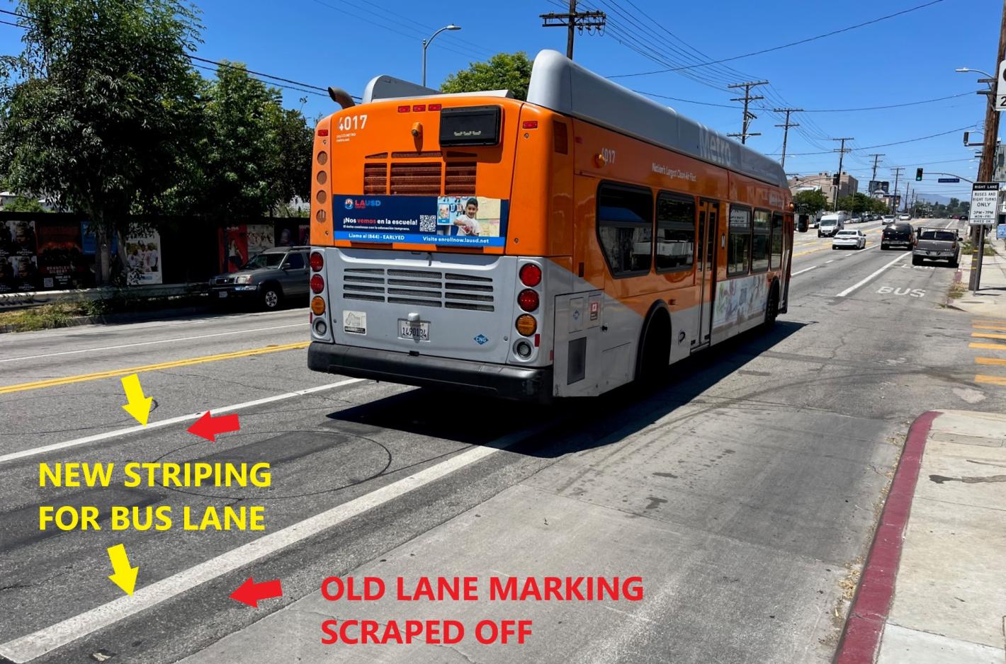 Three Thoughts on the Under Construction La Brea Bus Lanes ...