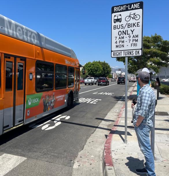 Eyes on the Street: New La Brea Bus Lanes are Open - Streetsblog Los ...