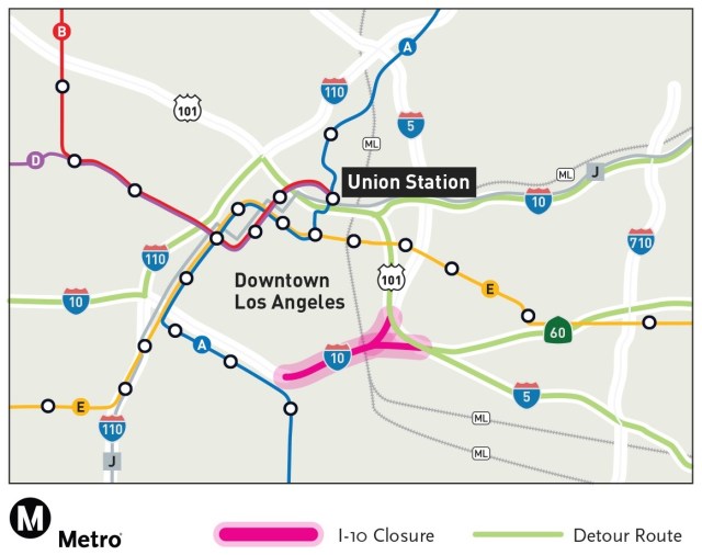 Tips on Getting Around During the Downtown 10 Freeway Closure ...