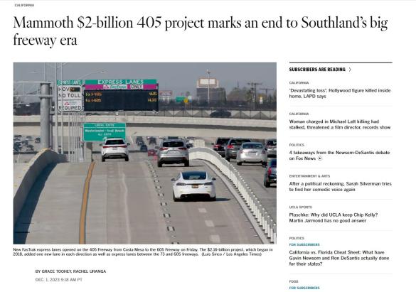No, Opening a $2 Billion Freeway Expansion Project is Decidedly Not the ...