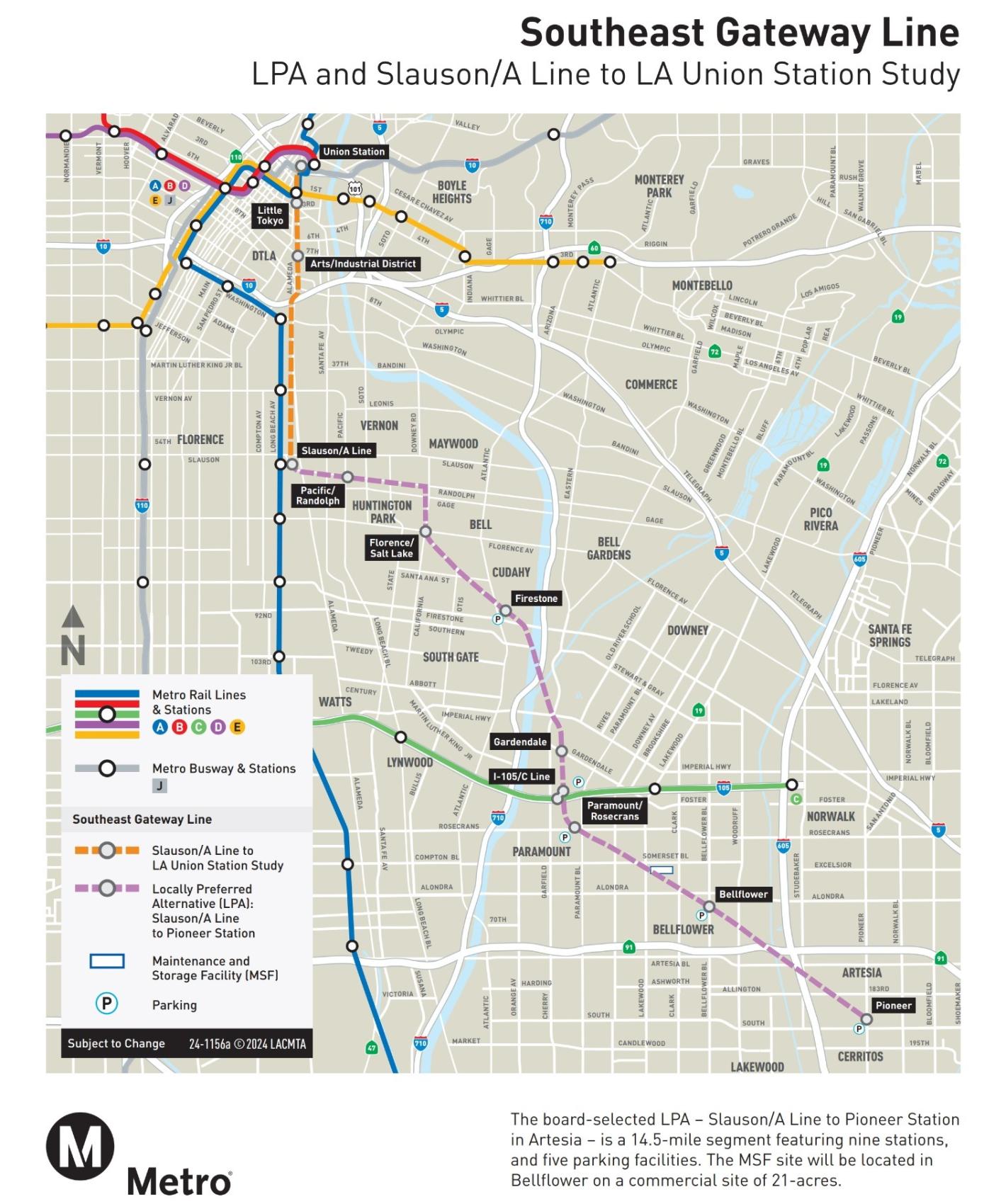 Metro Releases Final Environmental Documents for Southeast Gateway Line ...