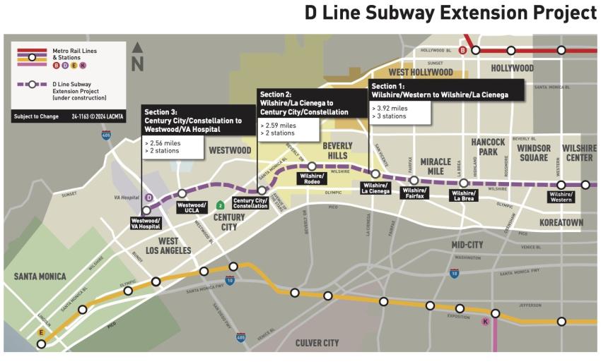 Metro To Open D Line Subway Extension By March 2026 - Streetsblog Los ...
