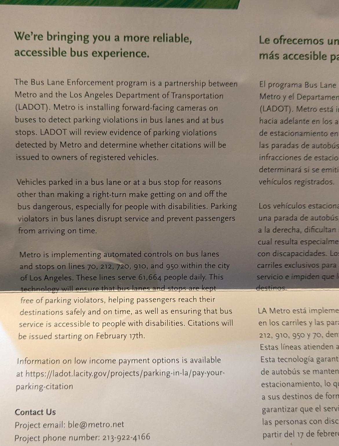 Drivers Beware: Automatic Bus Lane Parking Tickets Start Next Monday ...