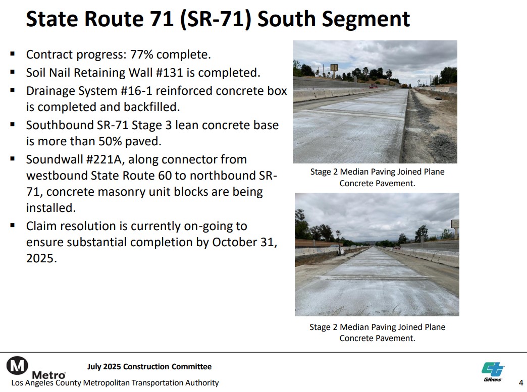 Metro/Caltrans Freeway Expansion Updates: Projects on 57/60, 605, 71 ...
