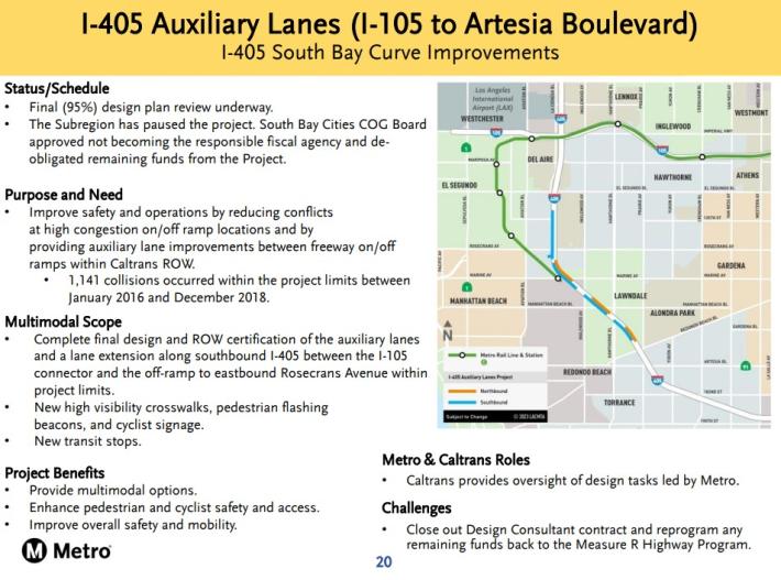 South Bay Pauses Planned Metro/Caltrans 405 Freeway Widening ...