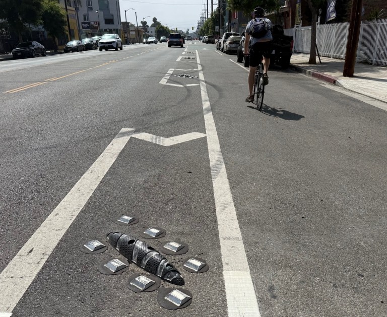 Eyes on the Street: New Armadillo-Type Bike Lane Delineators on Adams ...